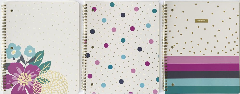 24 Pieces 1 Subject Notebook 10.5 X 8.5 Inches 80 Sheets Ivory Paper ...