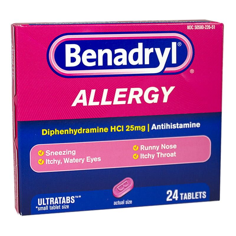 Benadryl Allergy Tablets - Box Of 24 - SB
