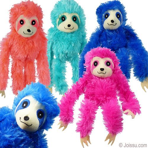 30 pieces 15" Plush Colorful Sloths - Plush Toys - at - alltimetrading.com