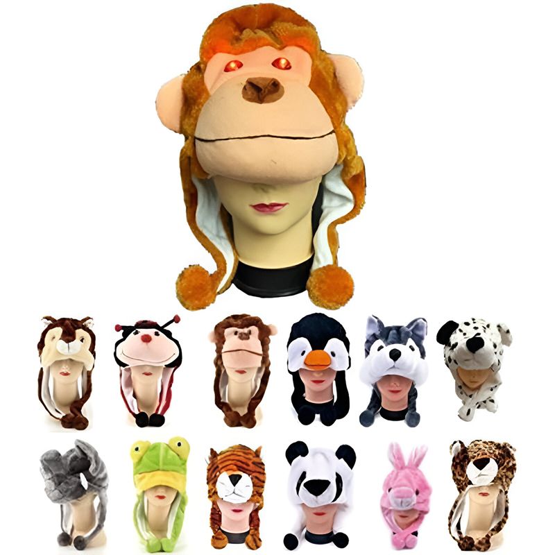 120 pieces Animal Hats 12 Assorted Styles - Winter Animal Hats - at ...