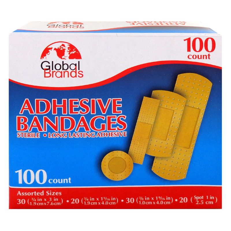 36 pieces 100 Pack Bandages - 4 Assorted Sizes - Bandages and Support ...