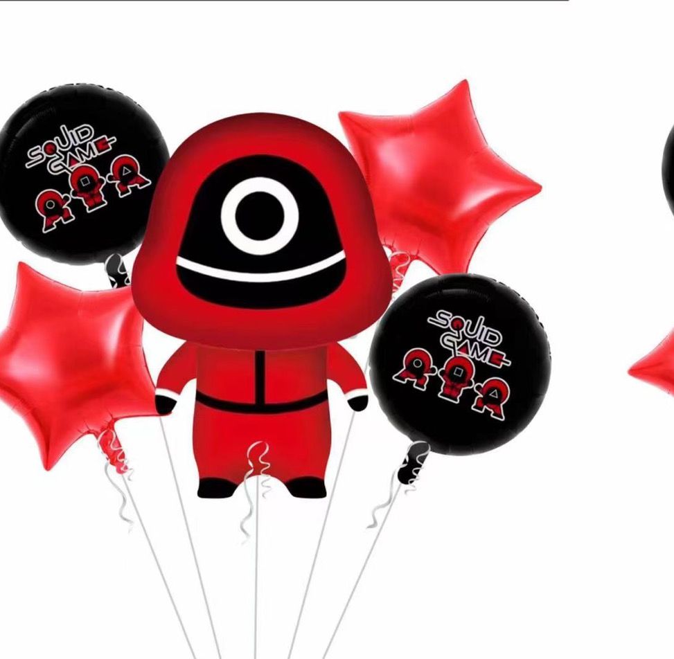 120 Packs Balloon BouqueT-Squid Game 5pcs - Balloons & Balloon Holder ...