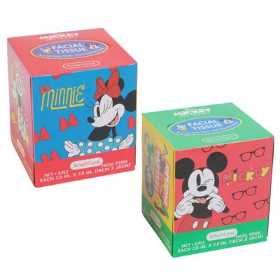 24 pieces Facial Tissue 74ct Disney Mickey/minnie 2ply White Boxed ...