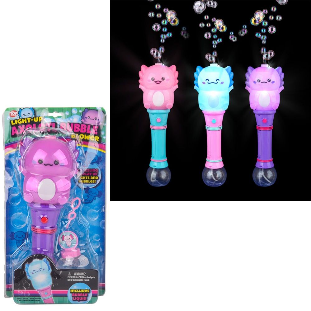 24 pieces 12" LighT-Up Axolotl Bubble Wand - Bubbles - at ...