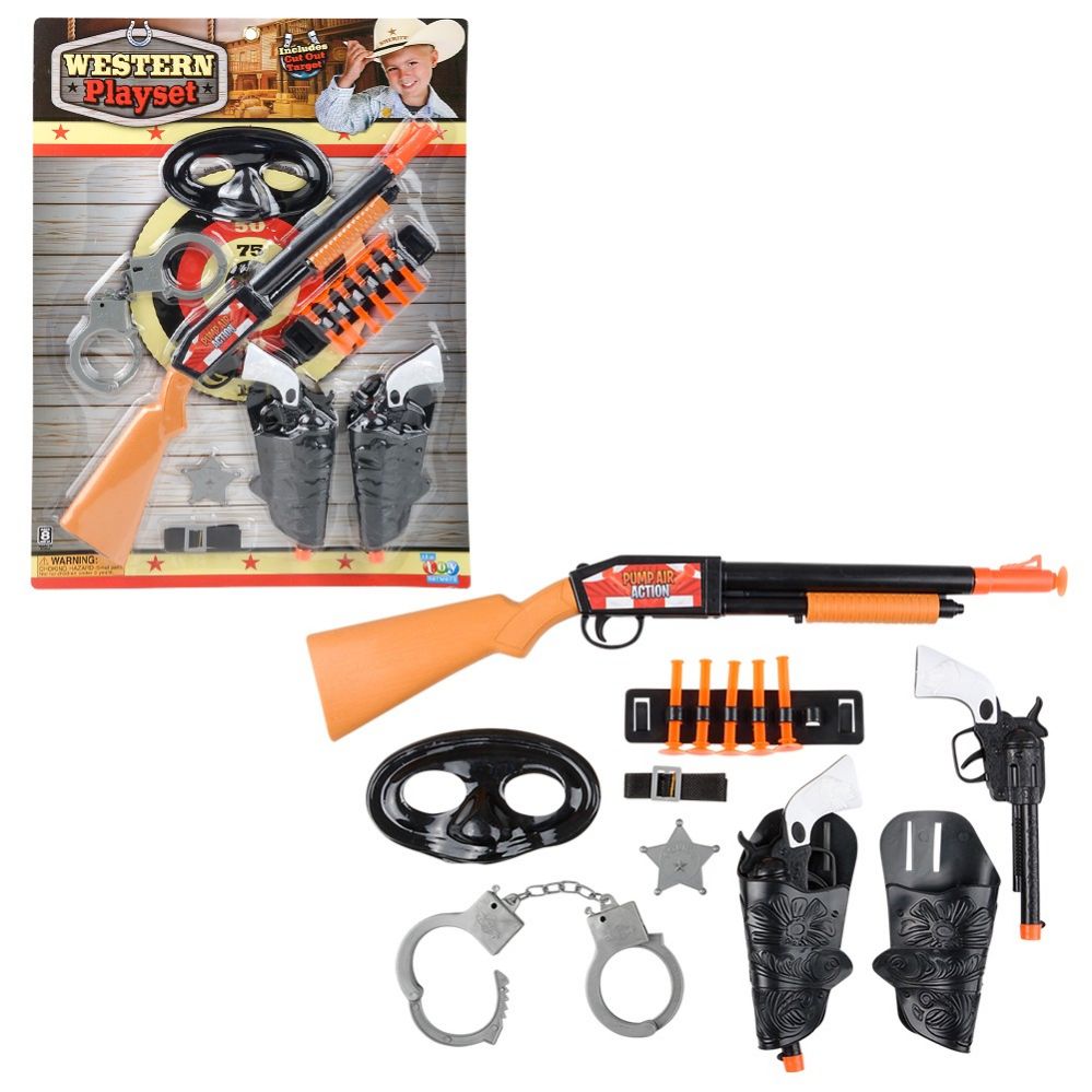 12 pieces Cowboy And Bandit Playset 6 Pieces - Boys Toy Sets - at ...
