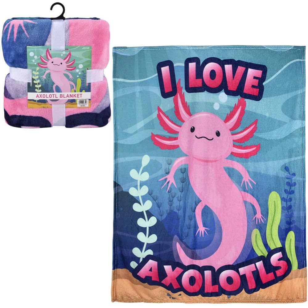 20 pieces 50 X 60" Axolotl Blanket - Micro Plush Blankets - at ...