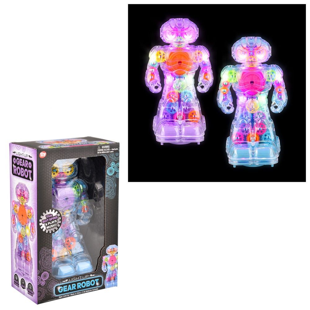 24 pieces 8.5" LighT-Up Gear Robot - Action Figures & Robots - at ...