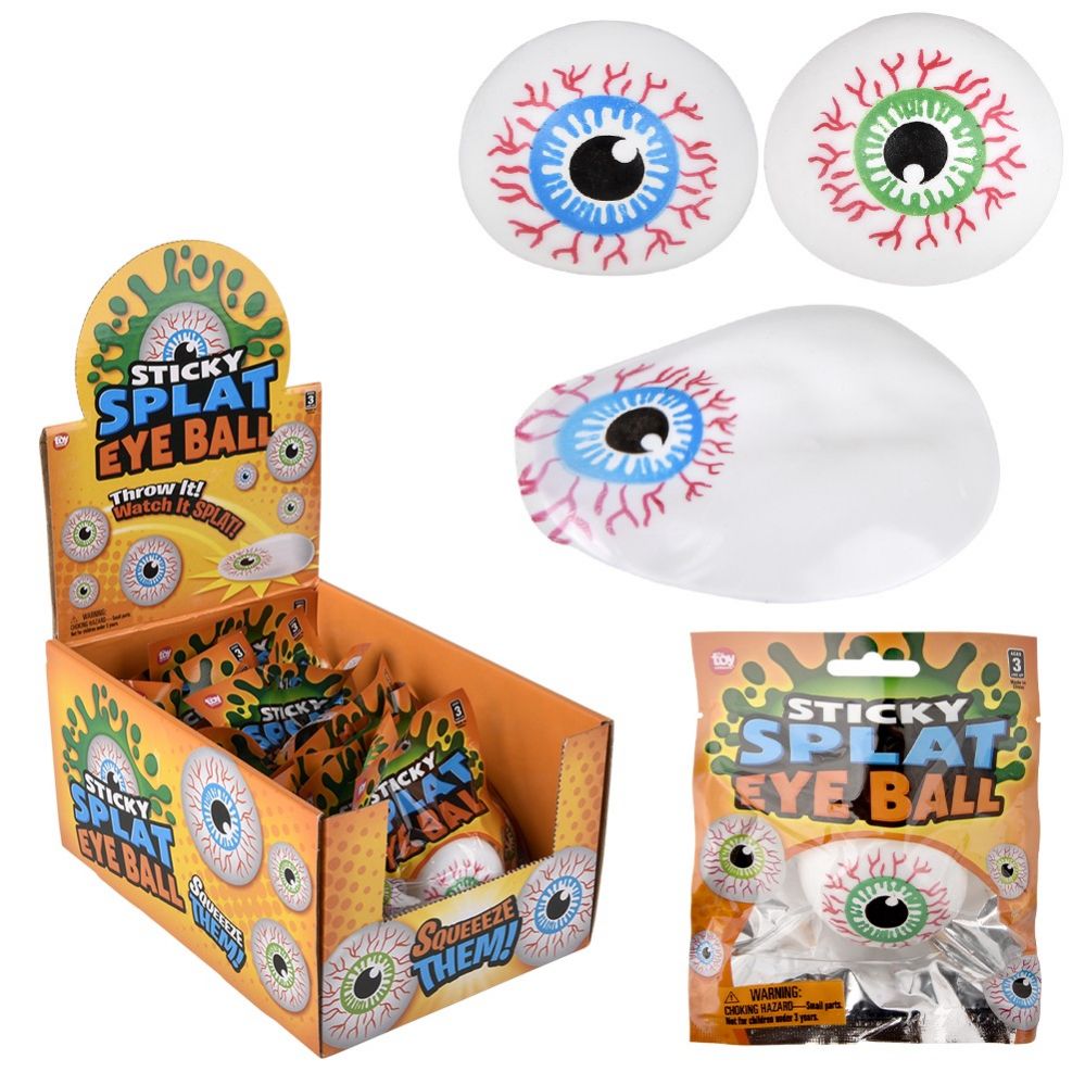144 Wholesale 2.5" Sticky Splat Eye Ball - WSD