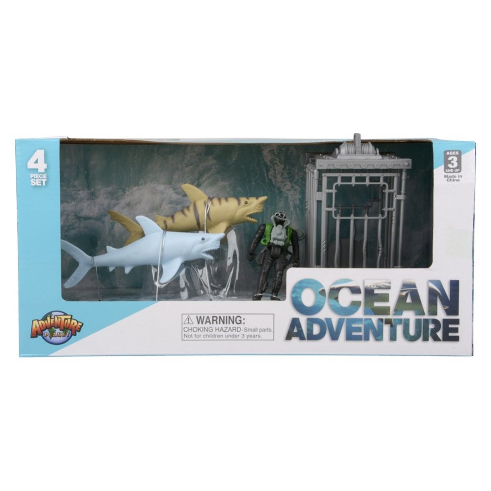 12 pieces Shark Adventure Pod - Animal & Reptiles - at - alltimetrading.com
