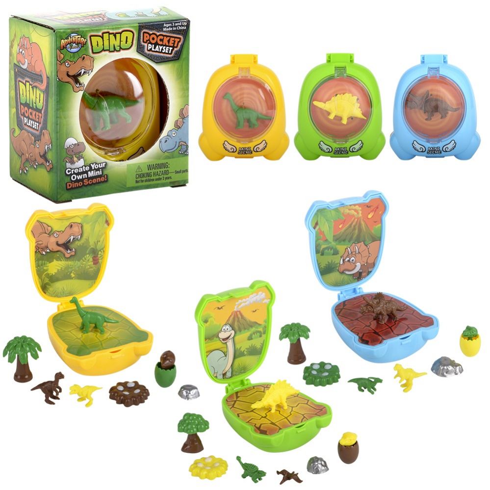 96 pieces Dinosaur Pocket Playset - Animal & Reptiles - at ...