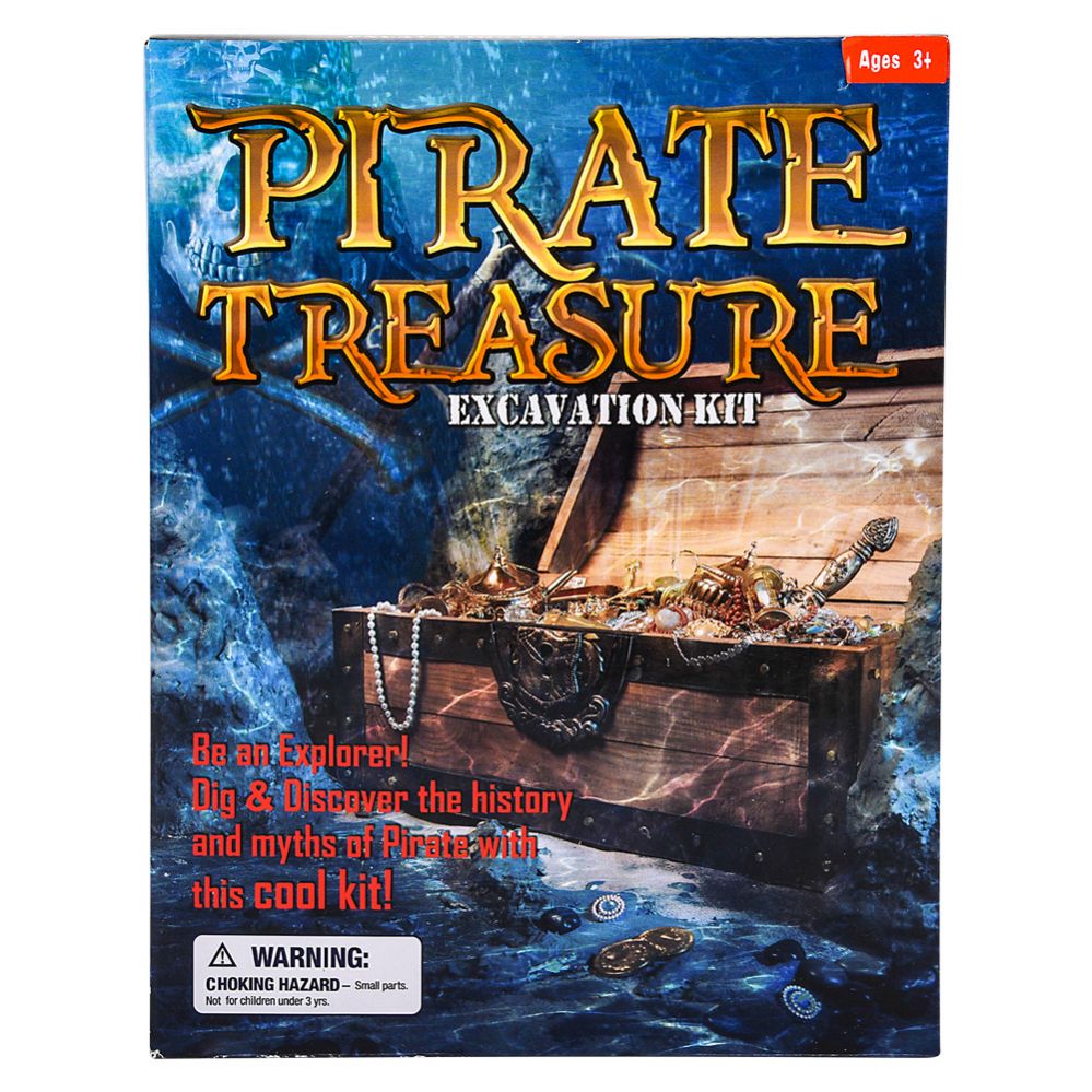 24 Wholesale 6" Pirate Treasure Chest Dig Kit - WSD