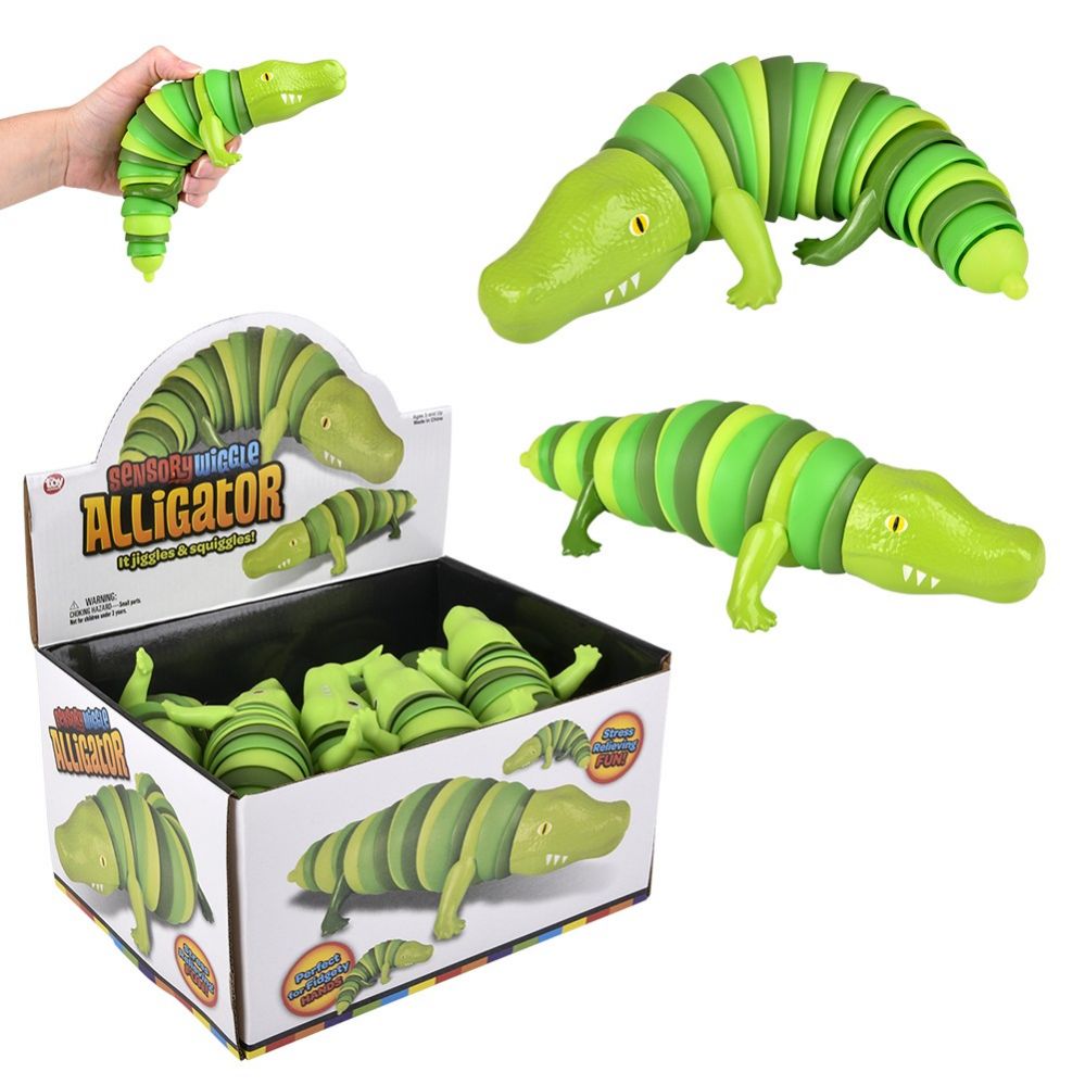 96 pieces 8" Sensory Wiggle Alligator - Animal & Reptiles - at ...