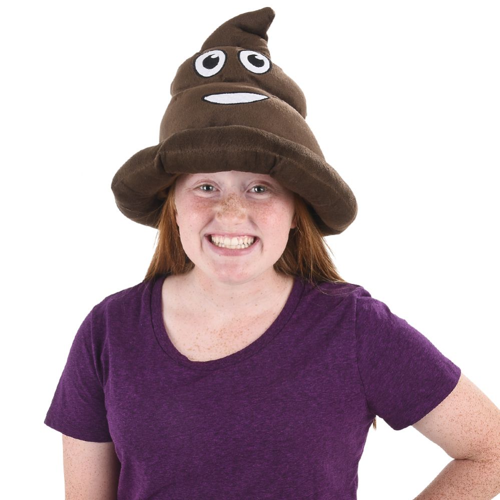 24 Wholesale Emoticon Poop Hat - WSD