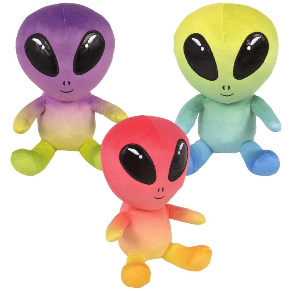 36 pieces 9" Tye Dye Alien - Plush Toys - at - alltimetrading.com