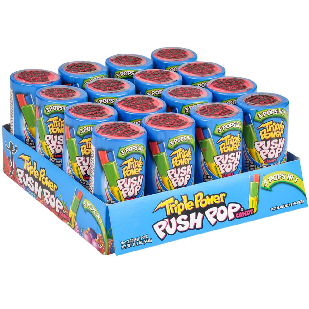 192 Wholesale 16 Pc Triple Power Push Pops - WSD
