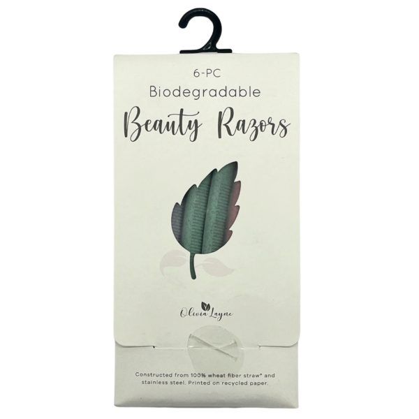 60 pieces Olivialayne 6 Pack Biodegradable Eb Razors In Purple, Blue ...