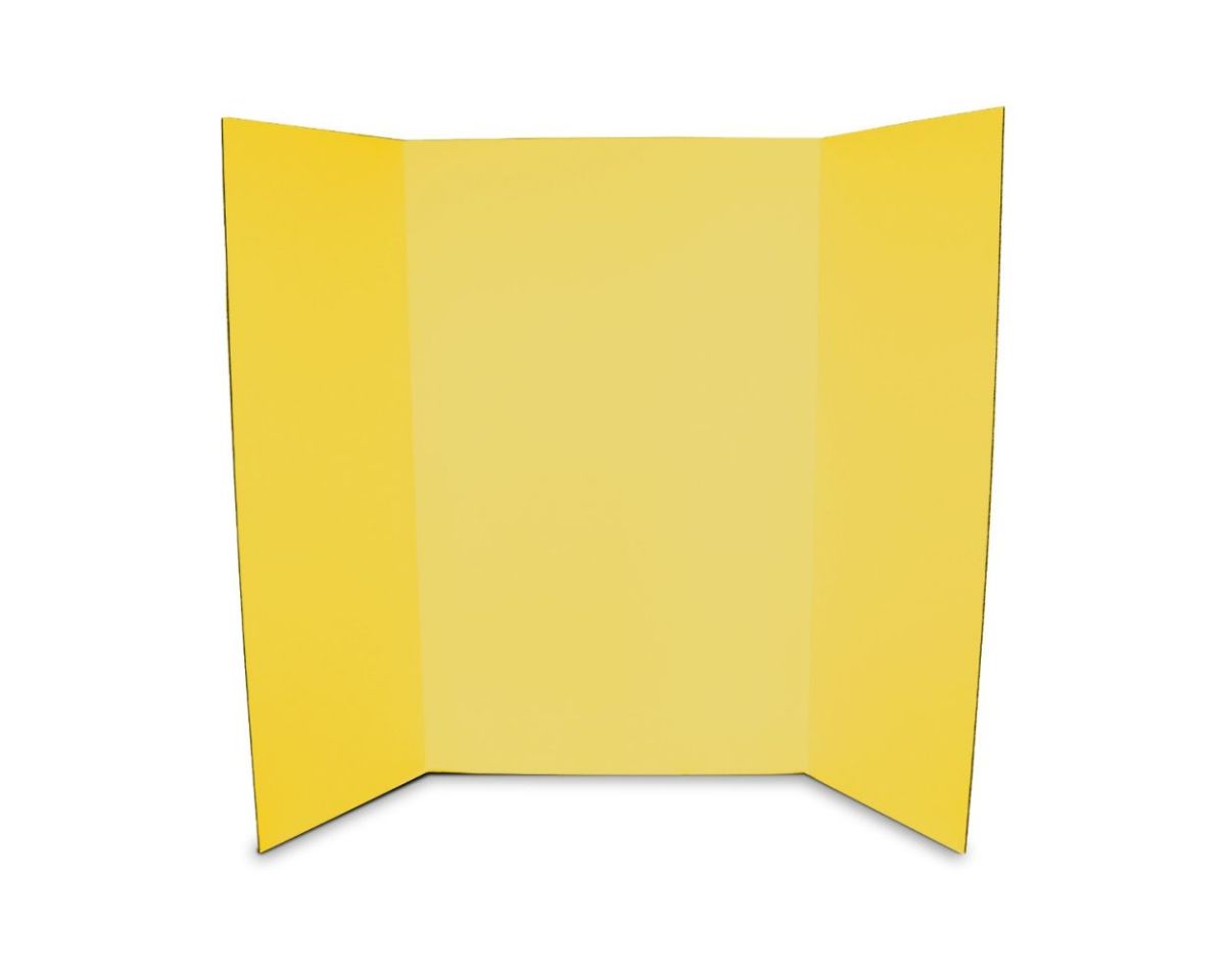 36" X 48" 1 Ply Yellow Corrugated Project Board - SB