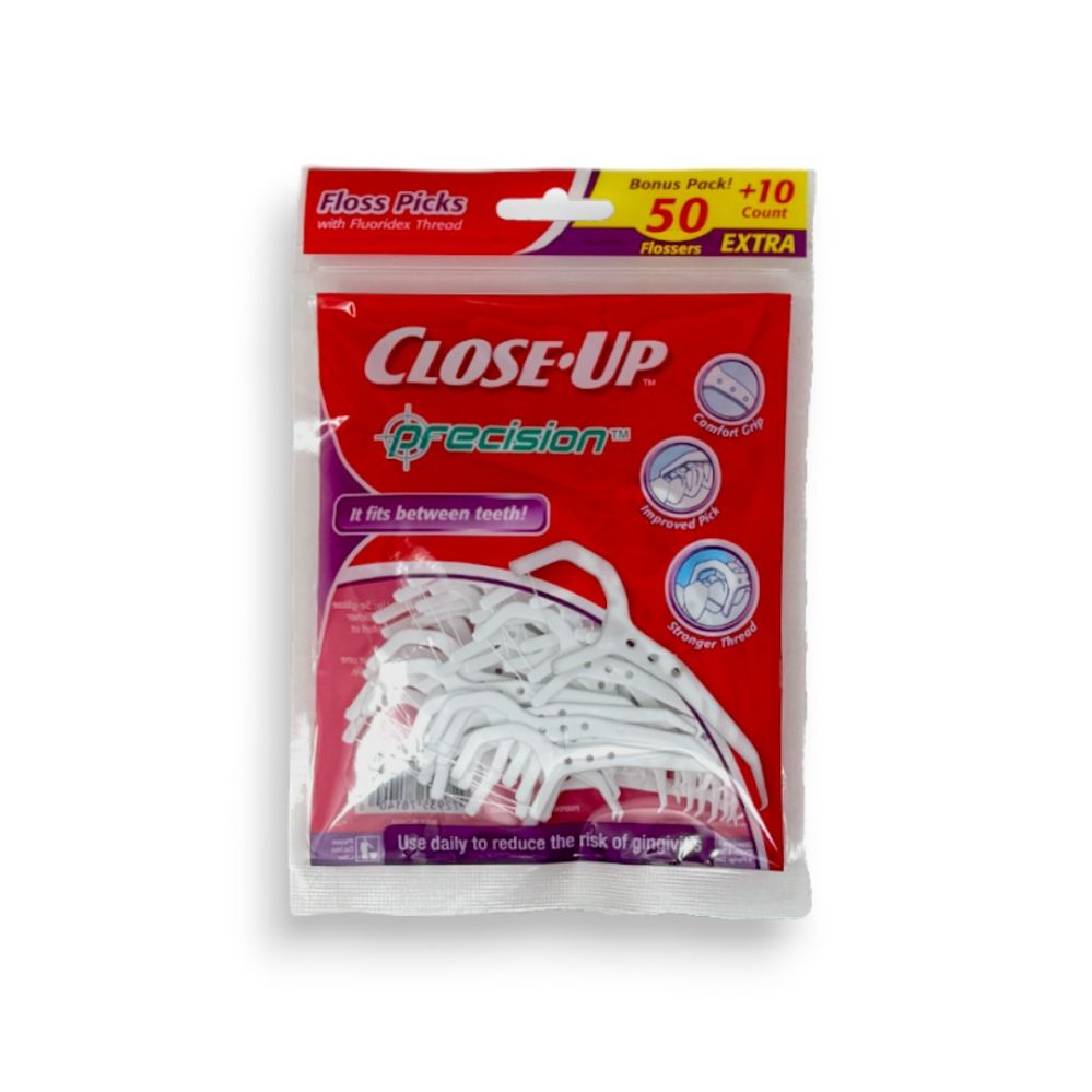 24 Pieces ClosE-Up Precision Floss Pick Flouridex Thread 60ct ...