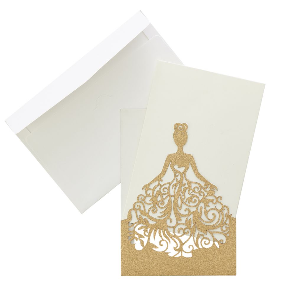 24 pieces Invitation Cards 8pc/bag - Gold - Invitations & Cards - at ...