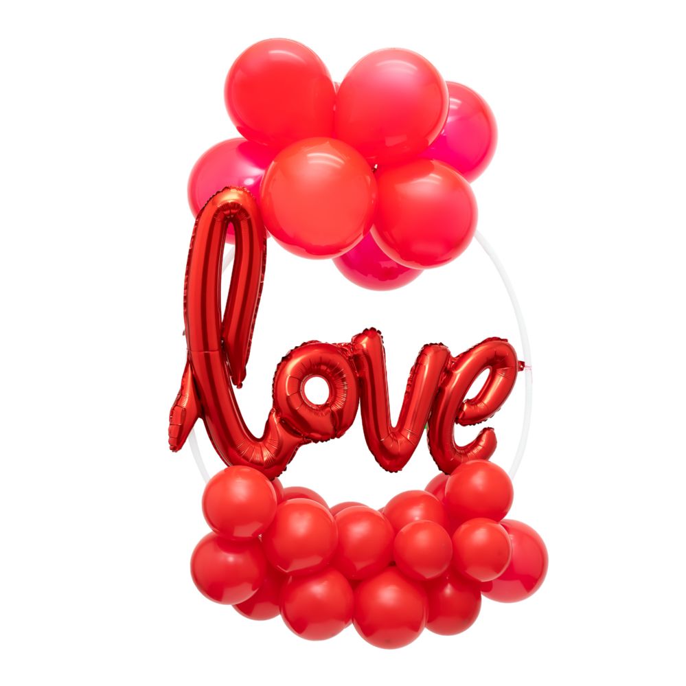 12 pieces Balloon Hoop Kit Love - Red - Balloons & Balloon Holder - at ...