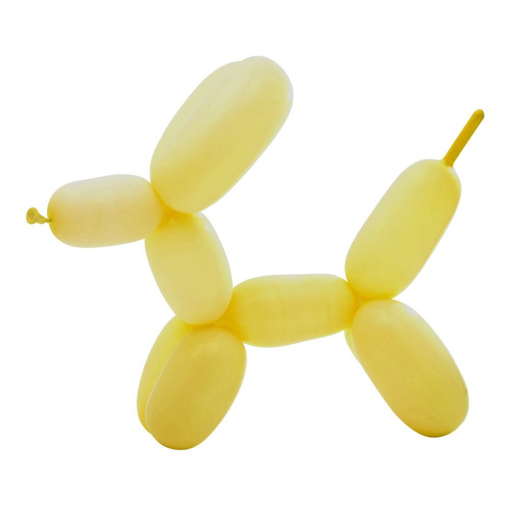 20 pieces 260q(2" X 60") Twisting Balloon 100pc/bag - Yellow - Balloons ...