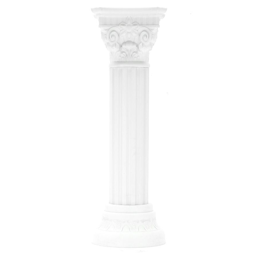 4 Wholesale Roman Plastic Pillars Columns 34?" - White - WSD