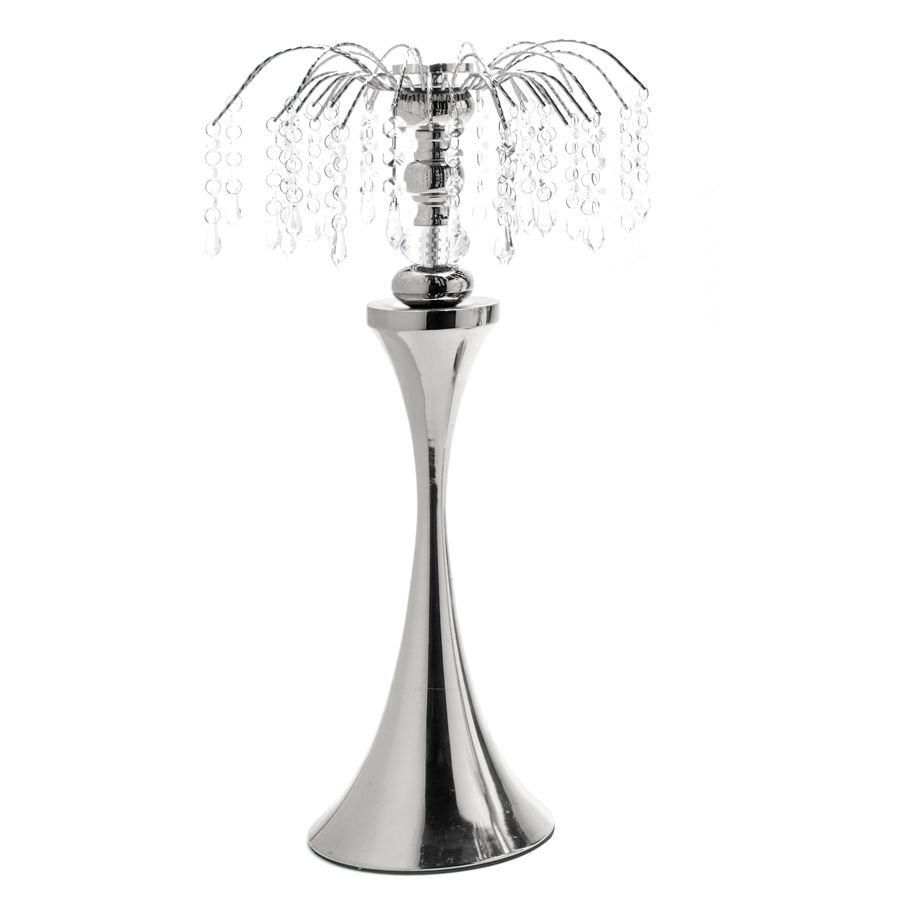 4 pieces Metal Table Top Centerpiece With Crystal Strands 23 inch ...