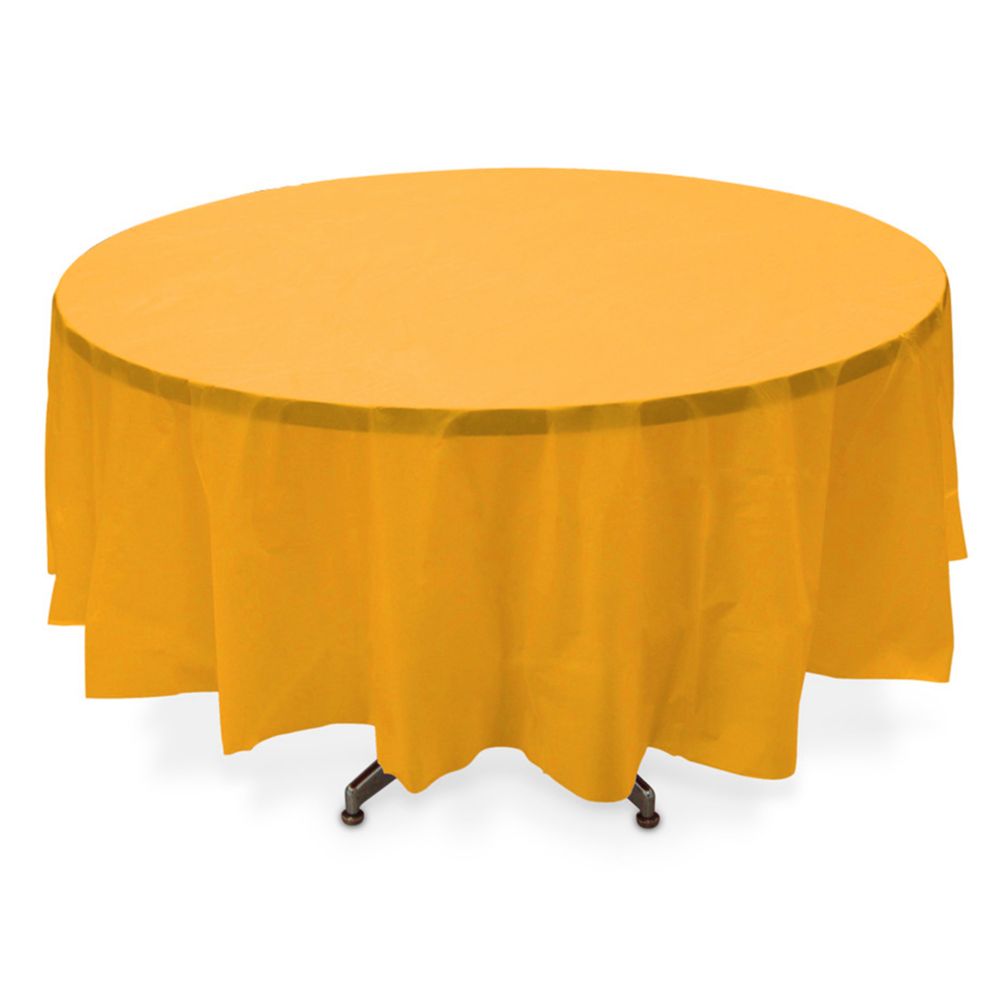 Wholesale Table Cover - 84in - School Bus Yellow - WSD