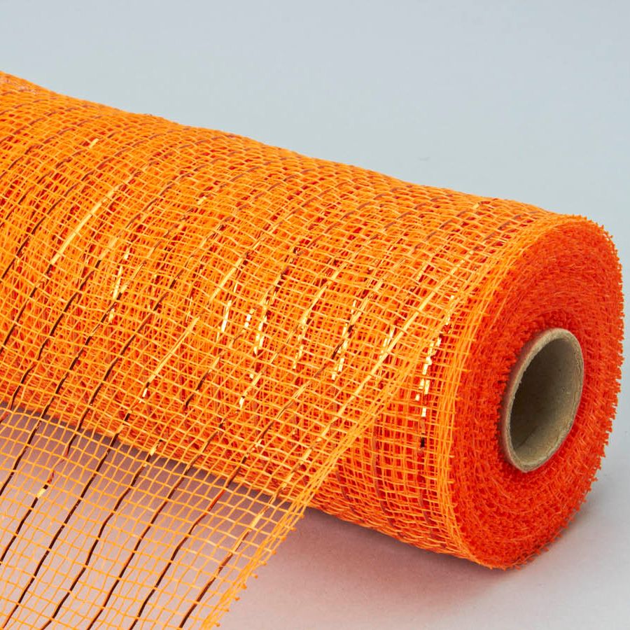 20 pieces Decorative Poly Mesh Roll 10 inch - Orange - Hanging ...