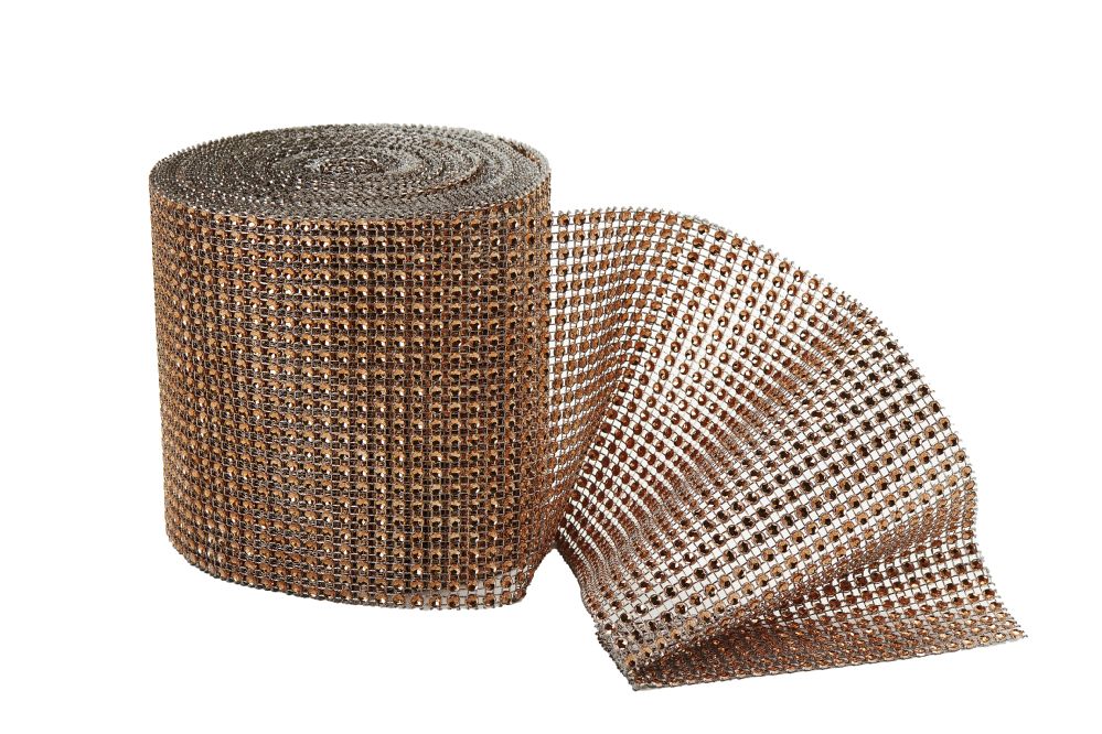 12 pieces Diamond Mesh Roll - Rose Gold - Hanging Decorations & Cut Out ...