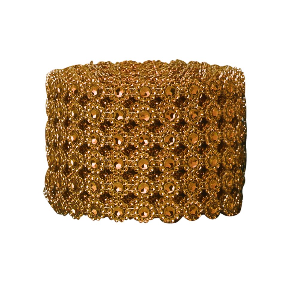 12 pieces Diamond Flower Shape Mesh Roll - Rose Gold - Hanging ...