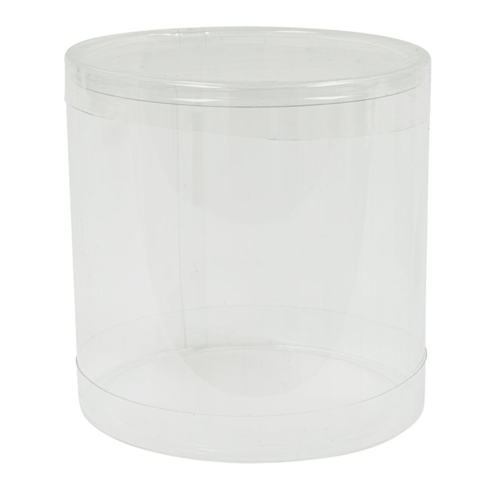 Wholesale Cylinder PVC Container - 4in - Clear - WSD