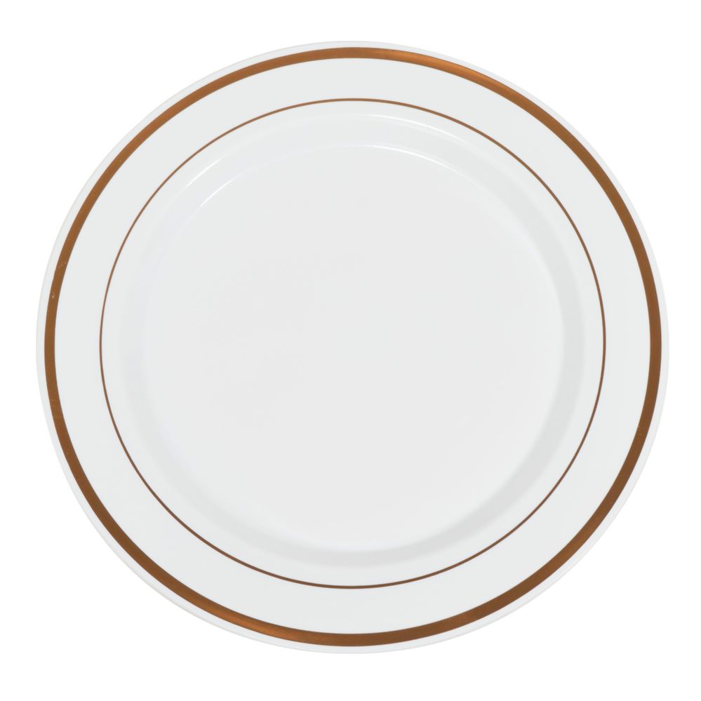 4 pieces Disposable Deluxe Plate Set 10 inch 40pc/pack - Rose Gold ...