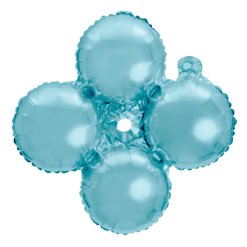 6 pieces 16 inch Quad Mylar Balloon 50pc/pack - Blue - Balloons ...
