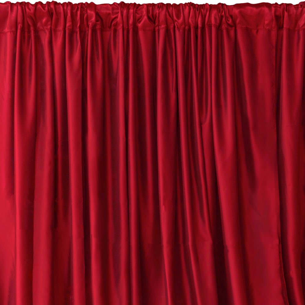 8 pieces Satin Backdrop 10ft X 10ft - Red - Wall Decor - at ...
