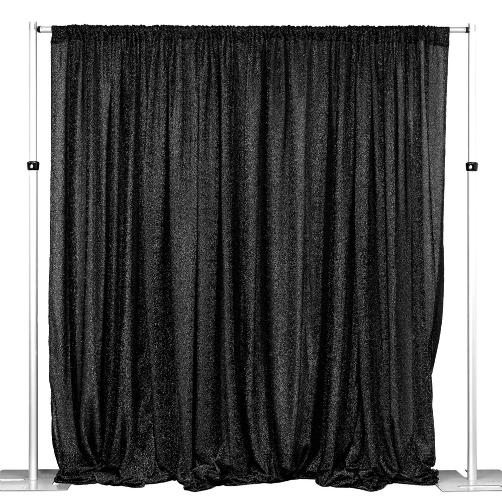 4 pieces Metallic Spandex Backdrop - Black - Wall Decor - at ...