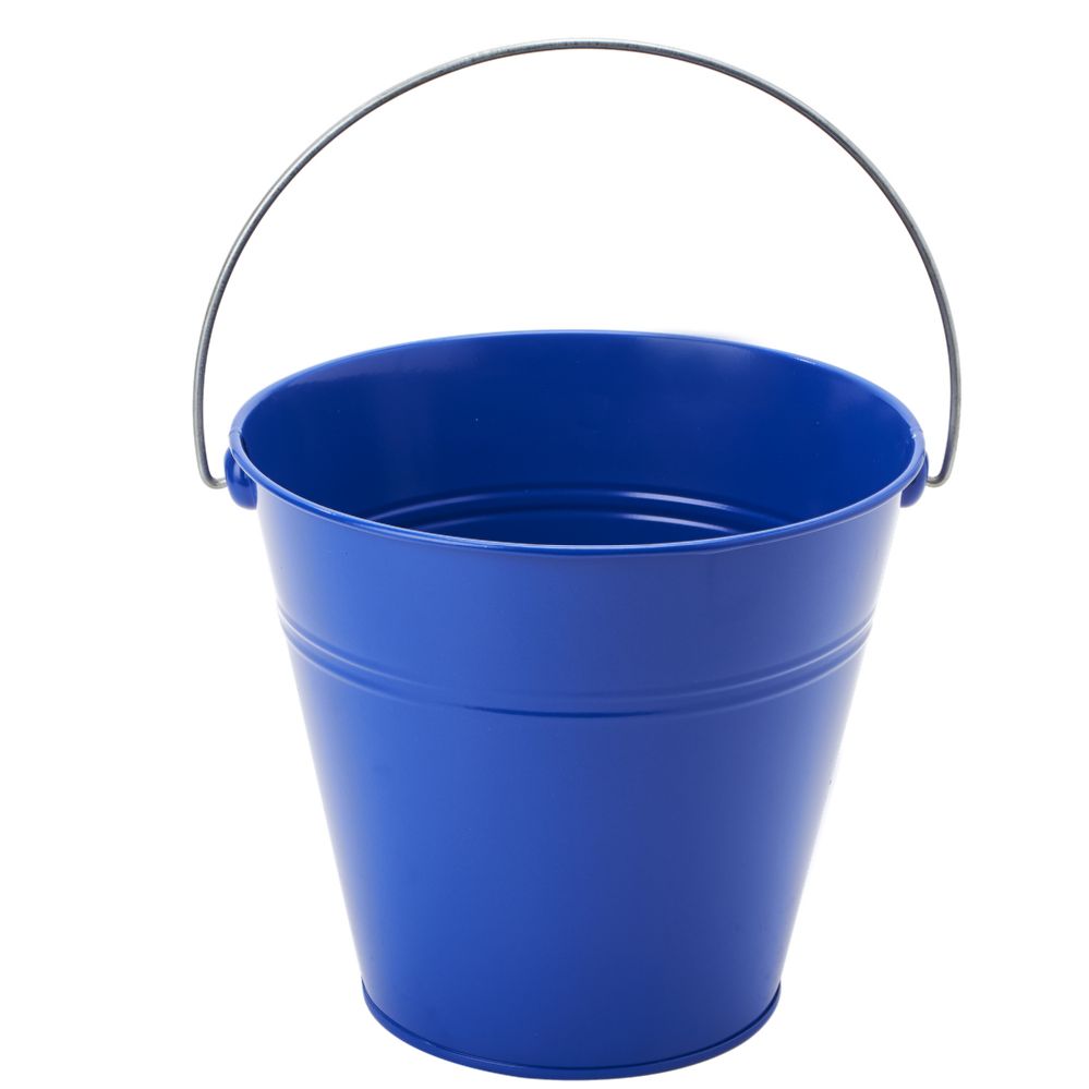 6 pieces Tin Metal Pail Bucket - Royal Blue - Party Favors - at ...