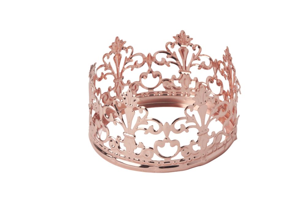 24 pieces Metal Royal Crown - Rose Gold - Party Center Pieces - at ...
