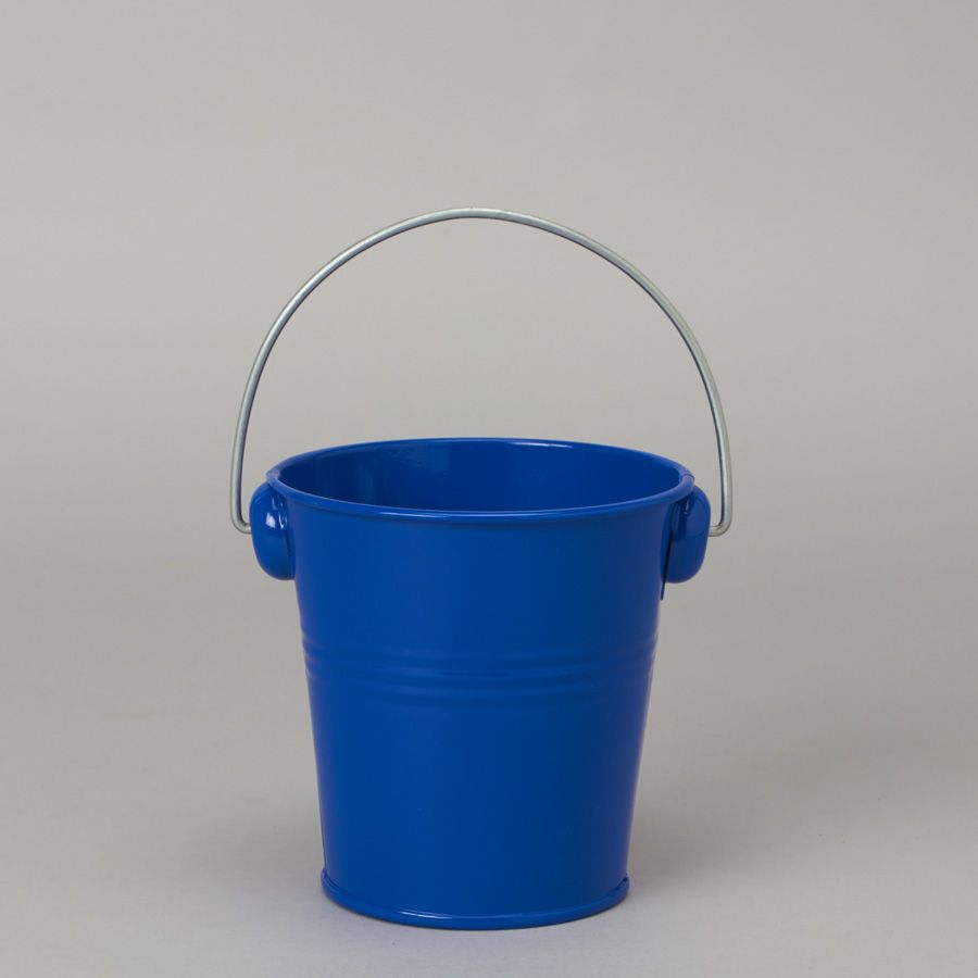 48 pieces Metal Pail Bucket Royal Blue - Party Novelties - at ...