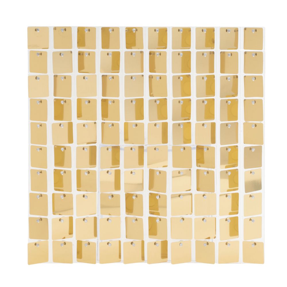 24 Pieces Square Clear Frame Spangle Wall Decor - Champagne - Wall ...