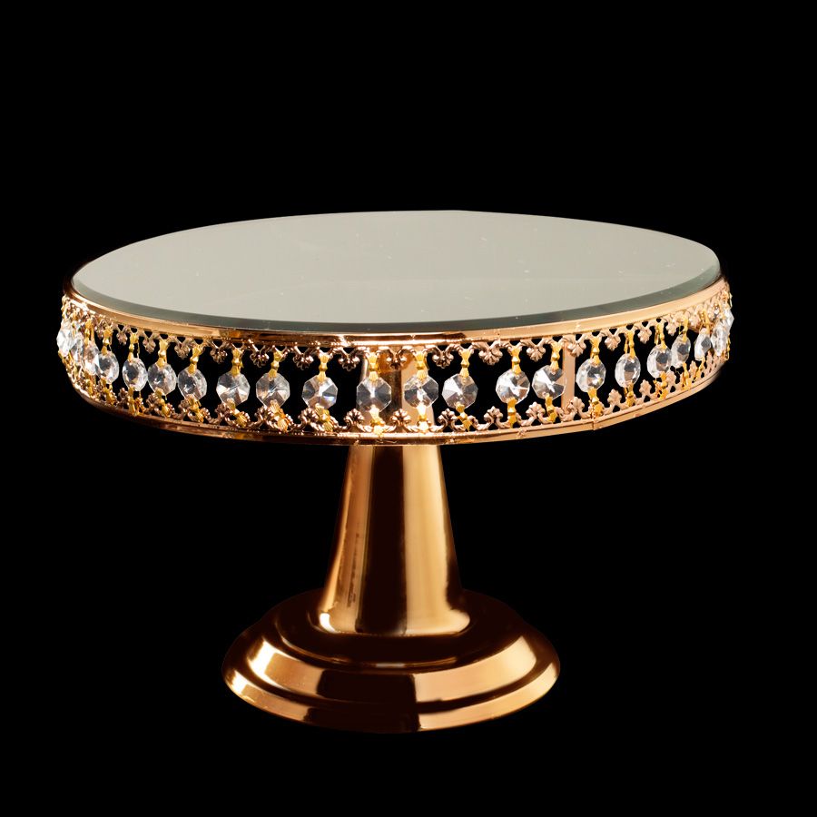 Bulk Gold Crystal Cake Stand - Wholesale Sock Deals