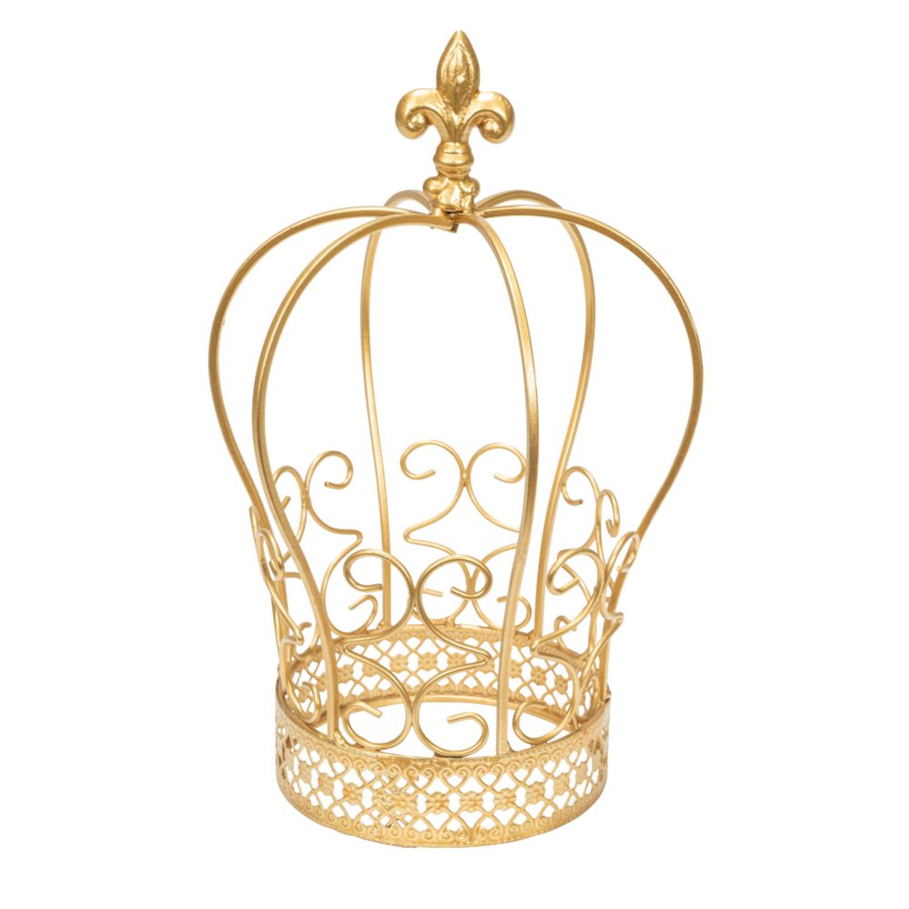 12 pieces Metal Wire Crown Stand - Gold - Party Center Pieces - at ...