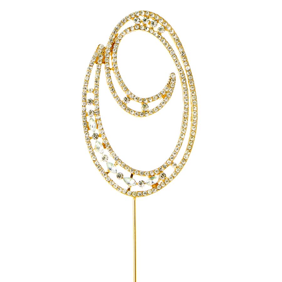 20 pieces Rhinestone Cake Topper - "o" - Baking Supplies - at ...