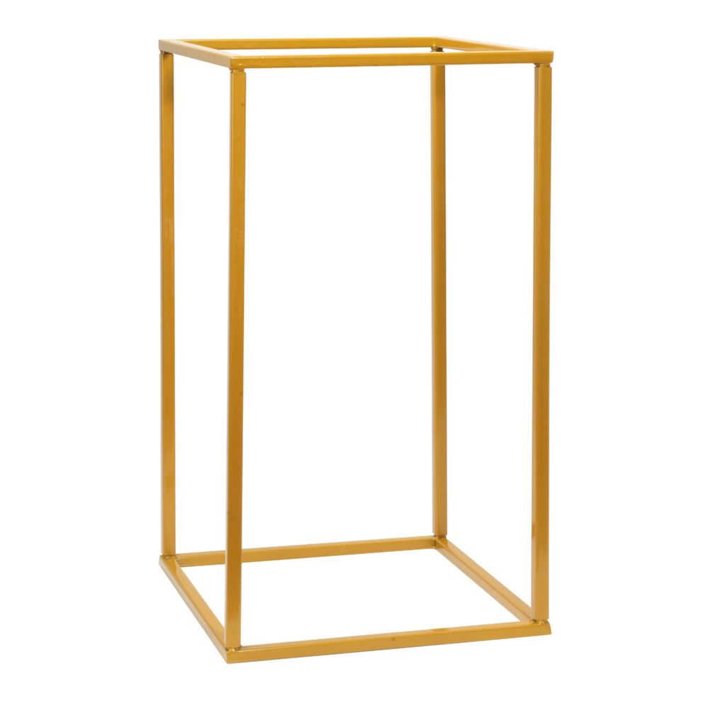 Bulk Metal Floral Box Stand Gold - Wholesale Sock Deals