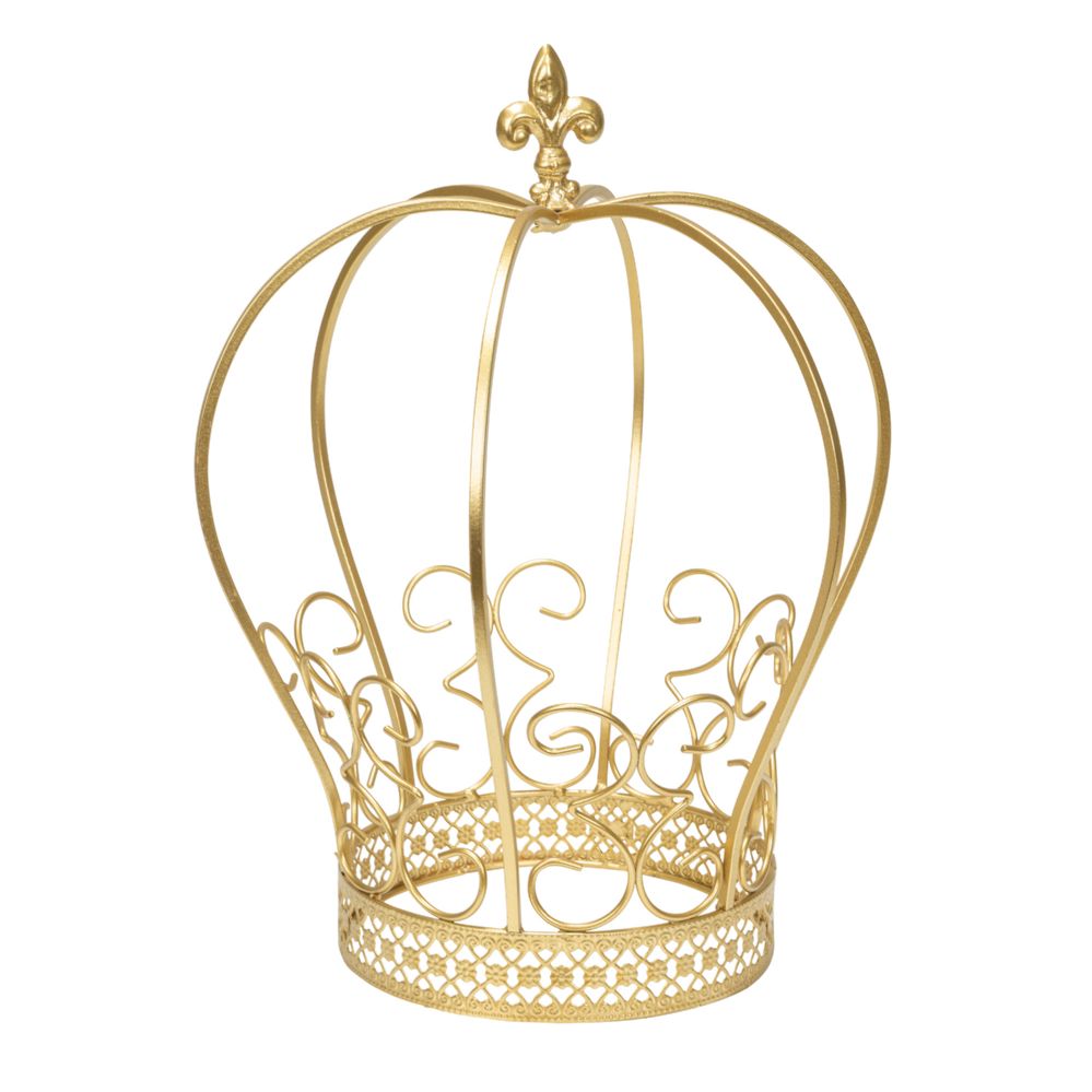 8 pieces Metal Wire Crown Stand - Gold - Party Center Pieces - at ...