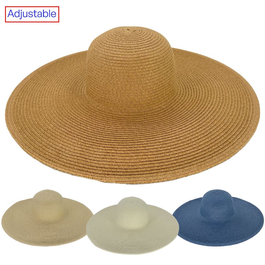 24 Pieces WidE-Brim Summer Hats For Ladies Mixed Colors - Sun Hats - at ...