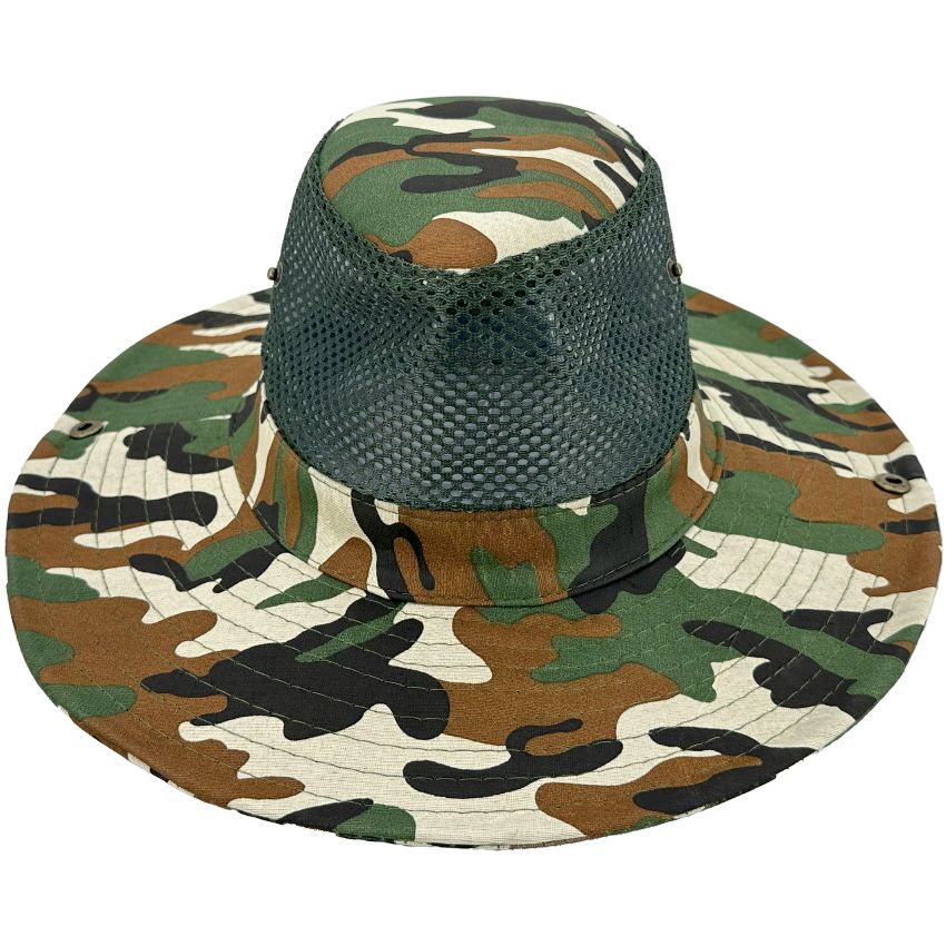 24 Pieces Tactical Fishing Boonie Hats For Men - Army Green Mesh ...