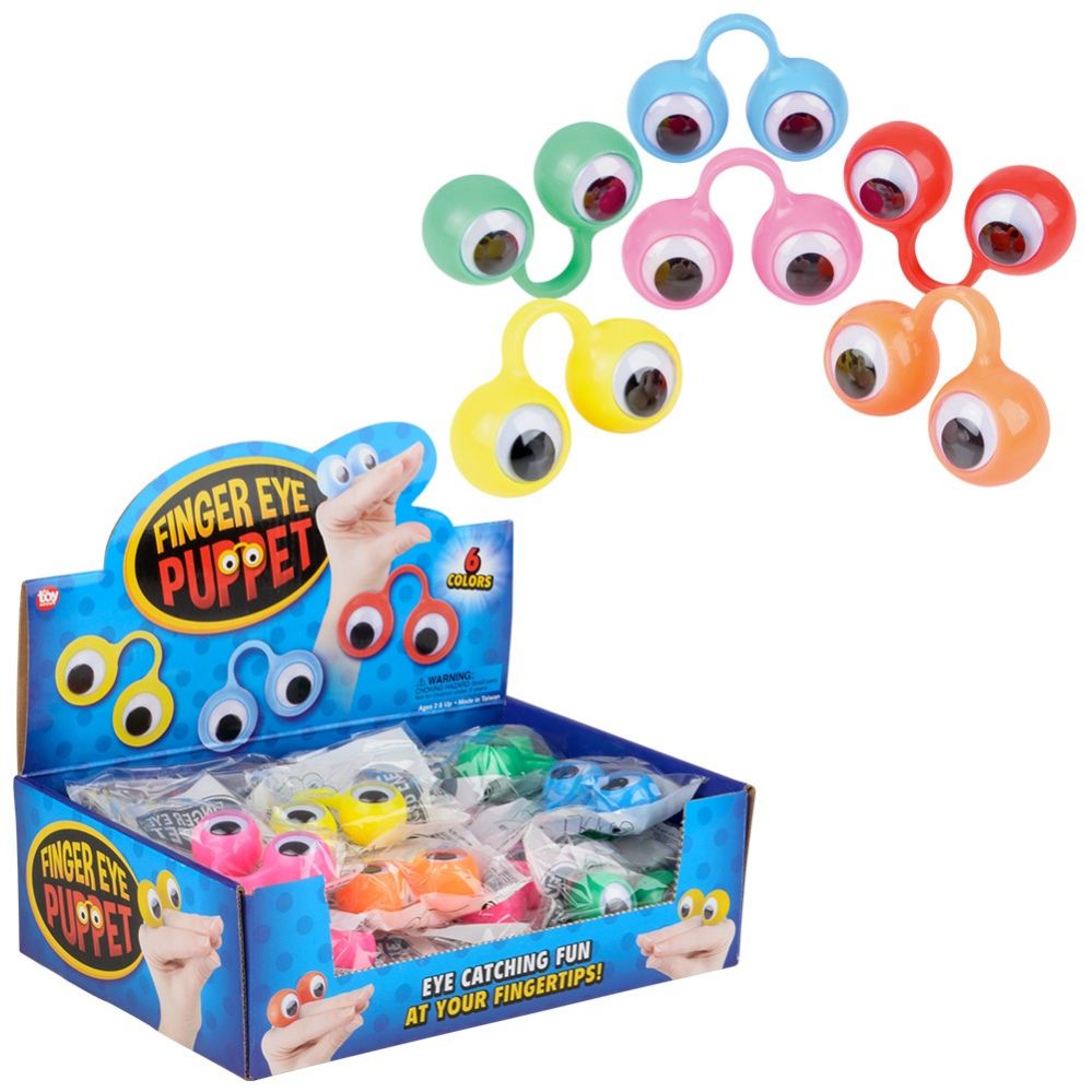 288 pieces 2.5 inch Finger Eye Puppet - Bulk Novelty Prizes - at ...
