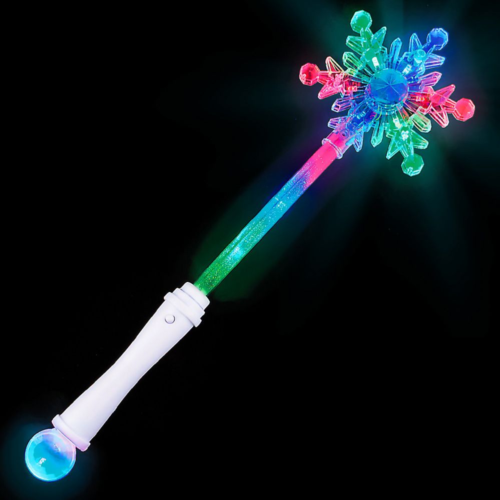Snowflake LighT-Up Scepter Wand - SB