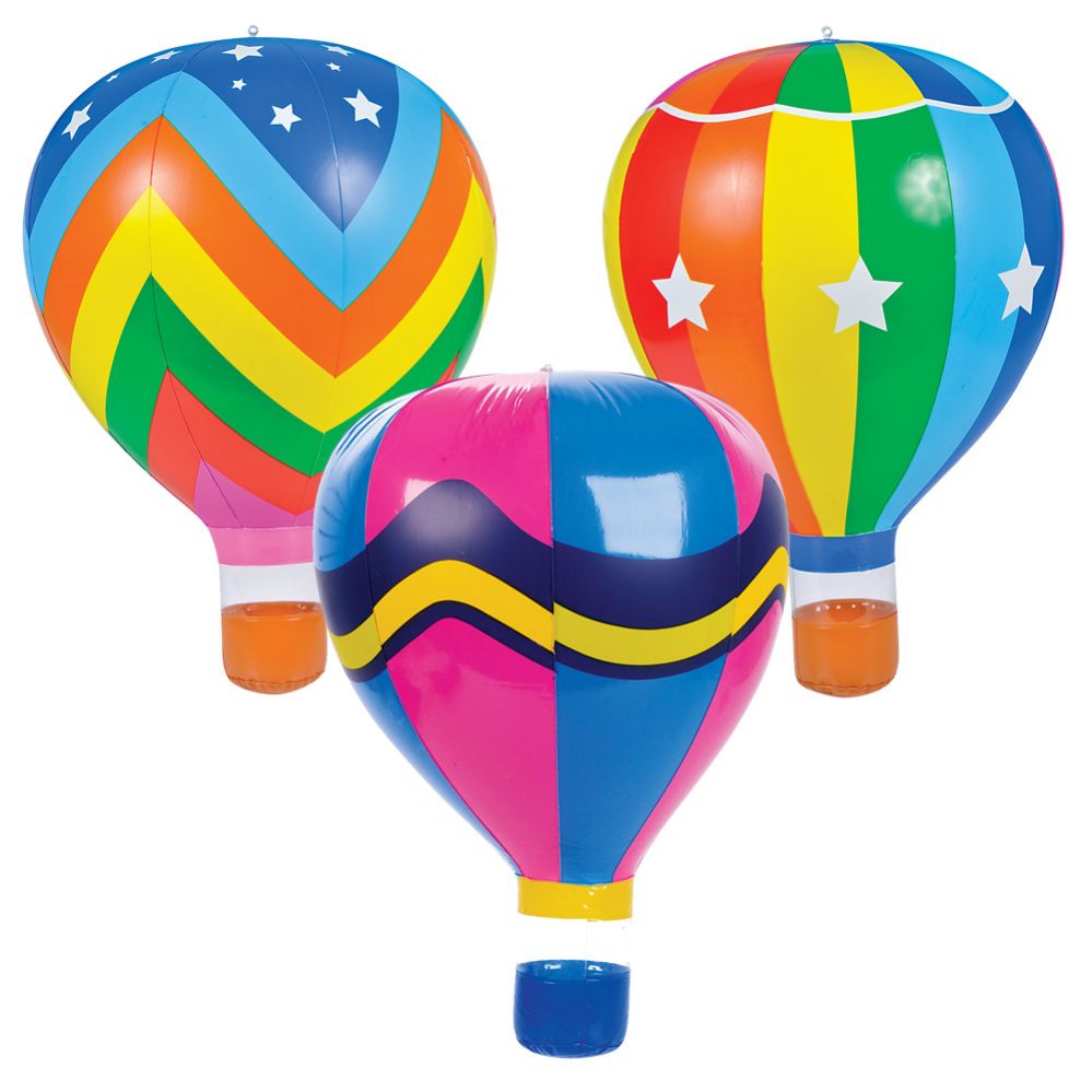 72 pieces 22 inch Rainbow Hot Air Balloons - Inflatables - at ...